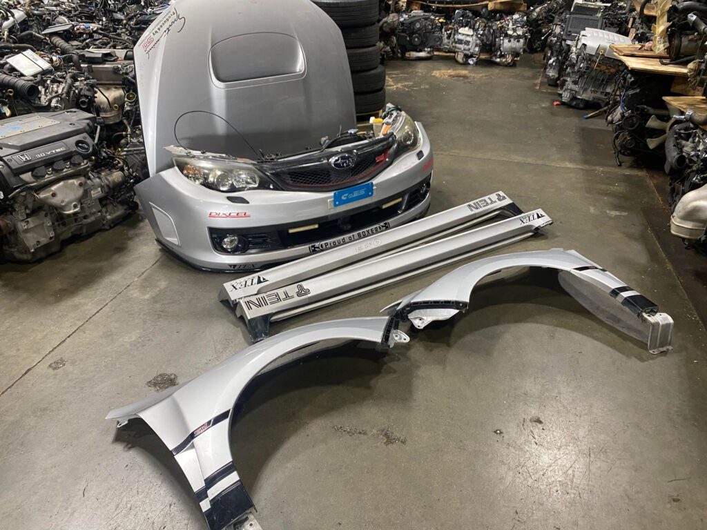 JDM SUBARU FRONT CLIP JDM STI GRF COMPLETE FRONT END CONVERSION 2008 ...