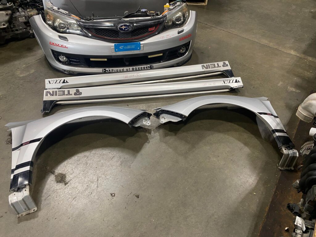 JDM SUBARU FRONT CLIP JDM STI GRF COMPLETE FRONT END CONVERSION 2008 ...